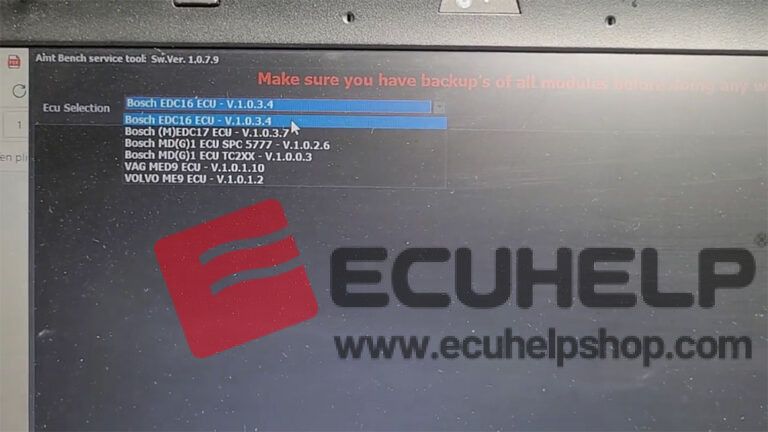 ECU Bench Tool EDC16 EDC17 MED17 “S1 and S2 pinout error