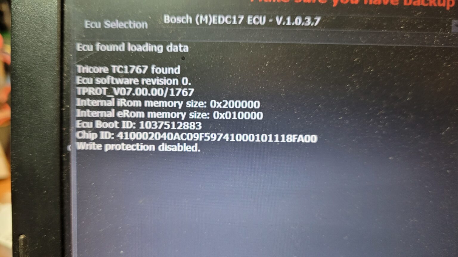 ECU Bench Tool EDC16 EDC17 MED17 “S1 and S2 pinout error