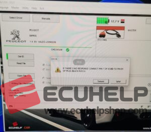 KT200: How to connect PIN 7 of EOBD to PIN B1 of plug black in ECU?