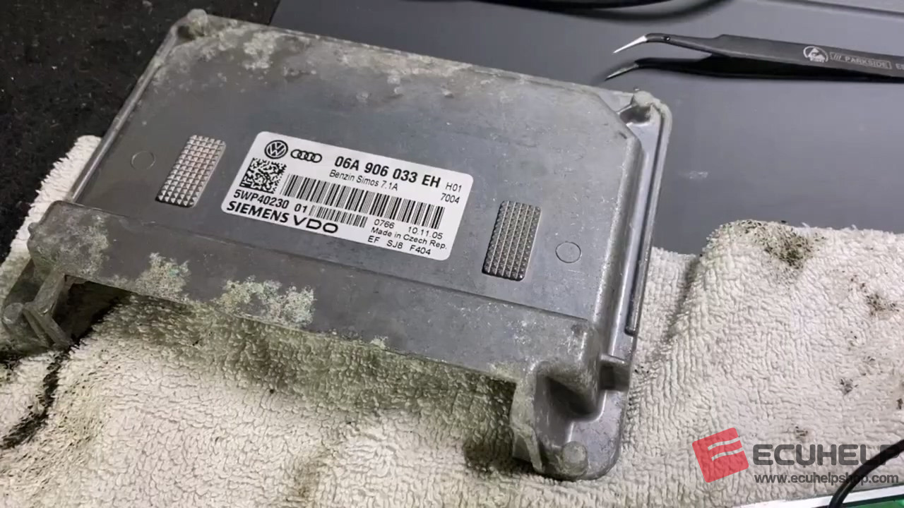 How to read write VAG Simos 7.1A ECU using ECUHELP KT200?