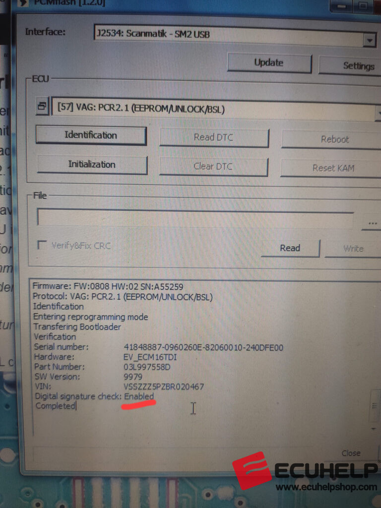 PCMtuner V1.2.7 Simos PCR2.1 BSL Unlock/Read/Write via OBD