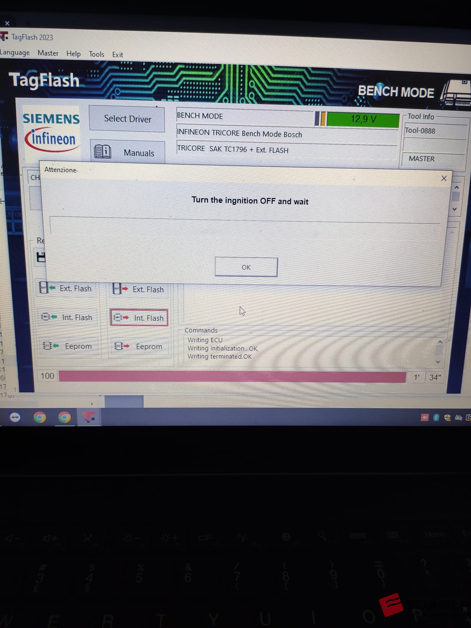 TagFlash Bosch EDC17CP20 (VAG) Read Write Bench Mode