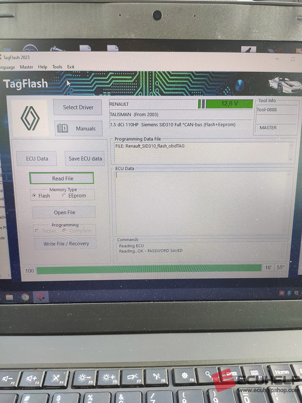 TagFlash Renault Continental SID310 OBD Full R/W/Checksum OK