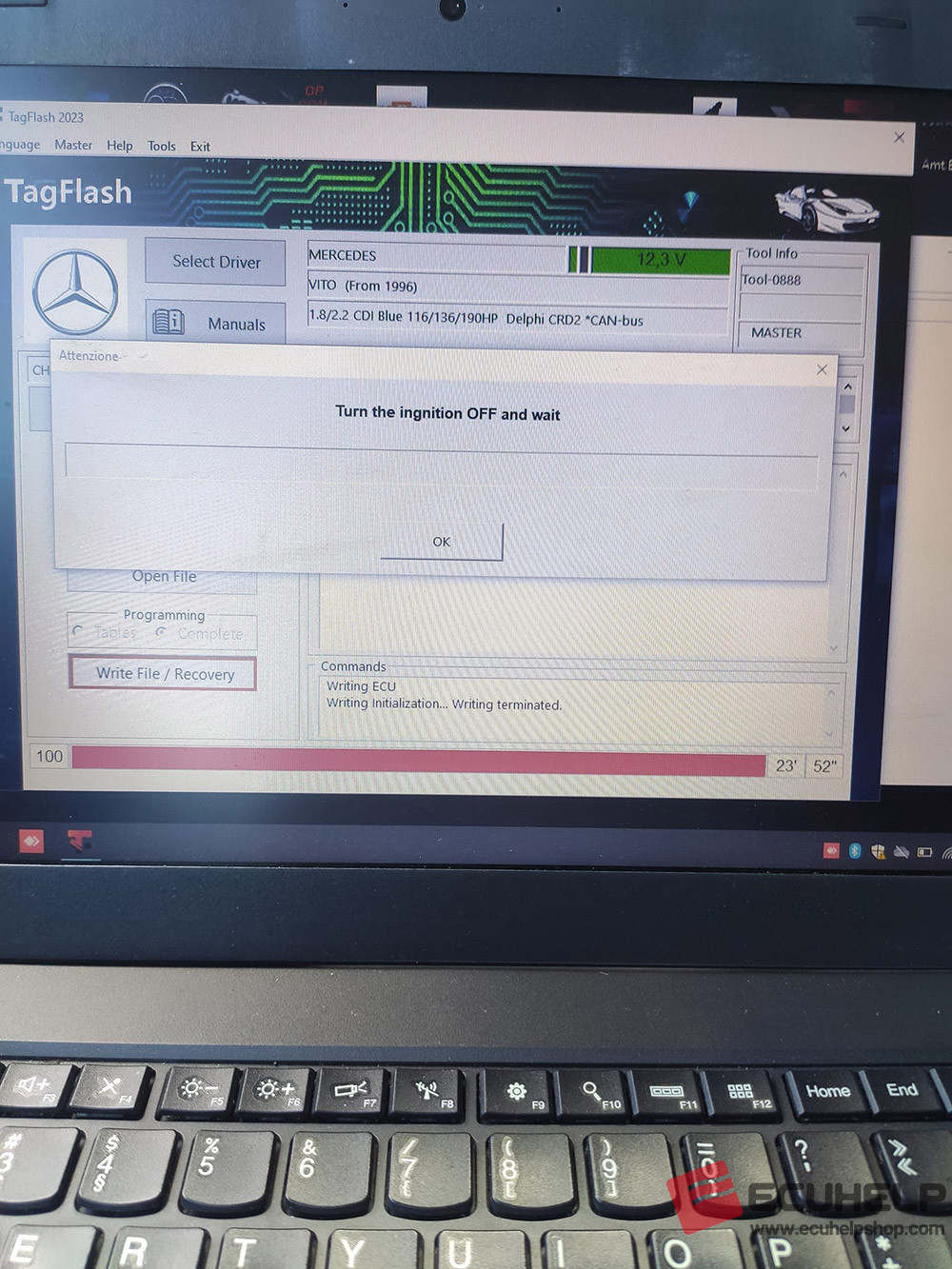 TagFlash Mercedes CRD2.20 OBD R/W/Checksum OK