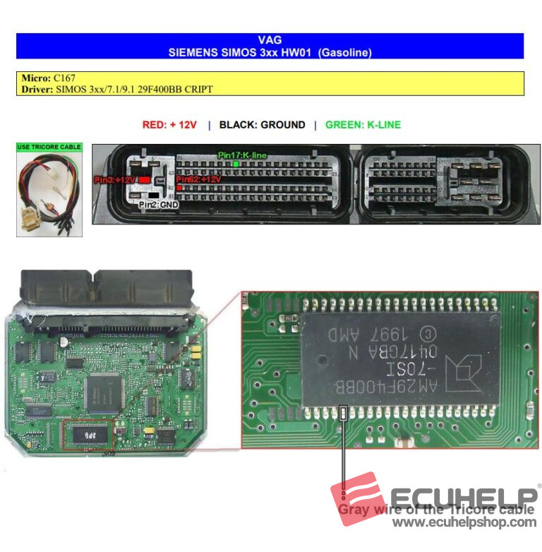 TagFlash VAG Simos 3.3A Full mode Read Write Checksum