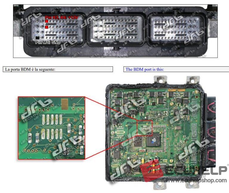 KT200II Read/Write Land Rover SID204 BDM/Pinout Mode