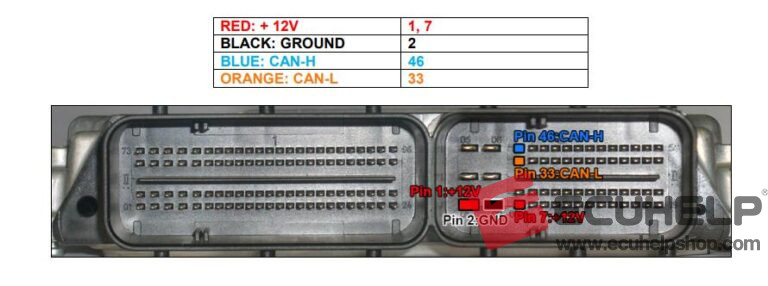 KT200 II read write BMW edc17cp02 Boot mode