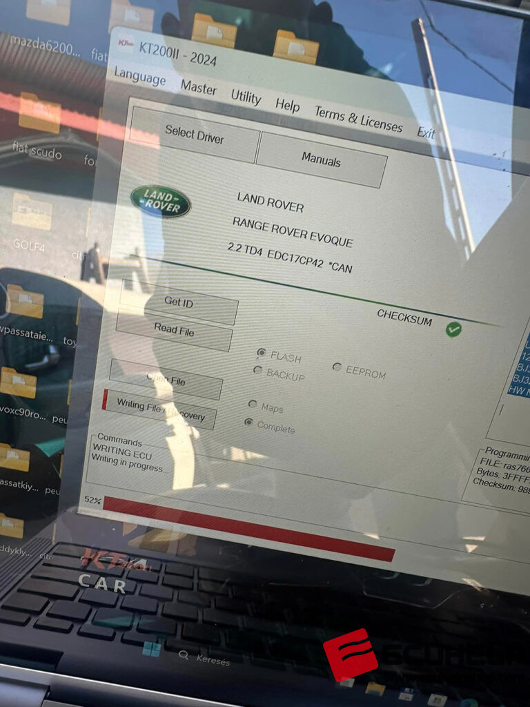 KT200II Read/Write for Range Rover EDC17CP42 via OBD