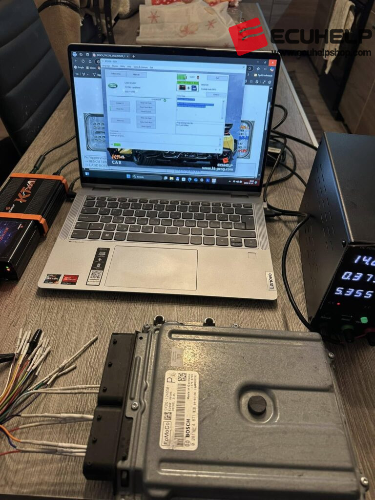 KT200II Read Write Range Rover 3.0 2010 edc17cp11 on Bench