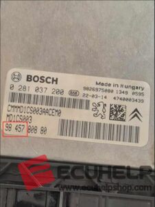 How do you know if a PSA MD1CS003 ECU is Locked?