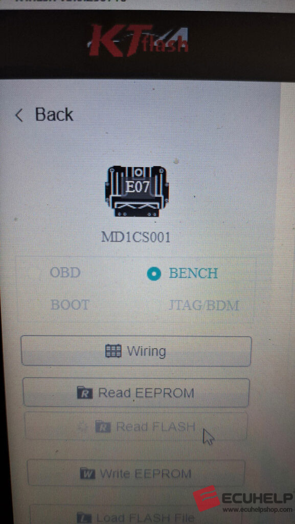 KT200II & KT200 Plus R/W BMW 318D 2020 MD1CS001 on Bench