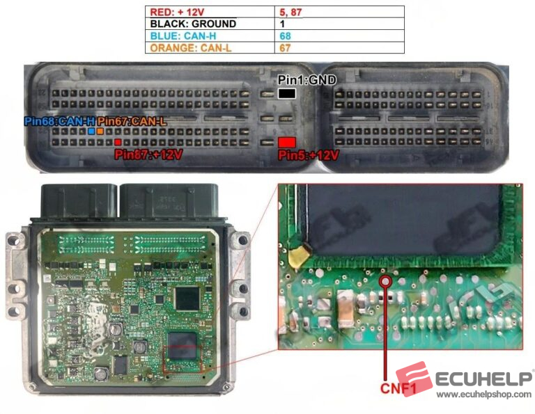 KT200II Read Write Hyundai Delphi DCM6.2AP Boot Mode