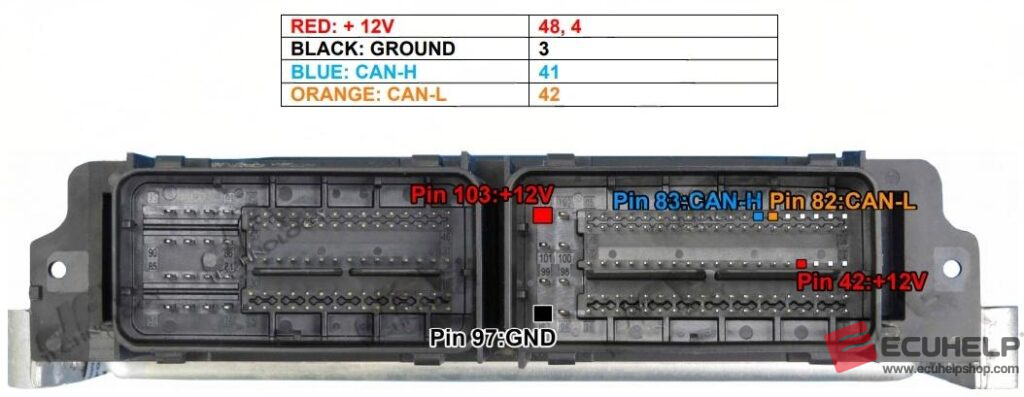 KT200II Read / Write KIA SORENTO 2022 MD1CS012 bench mode